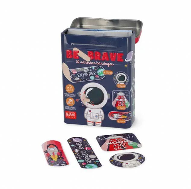 Tin of 30 Adhesive Band-Aids - Space, Be Brave | B Inspired